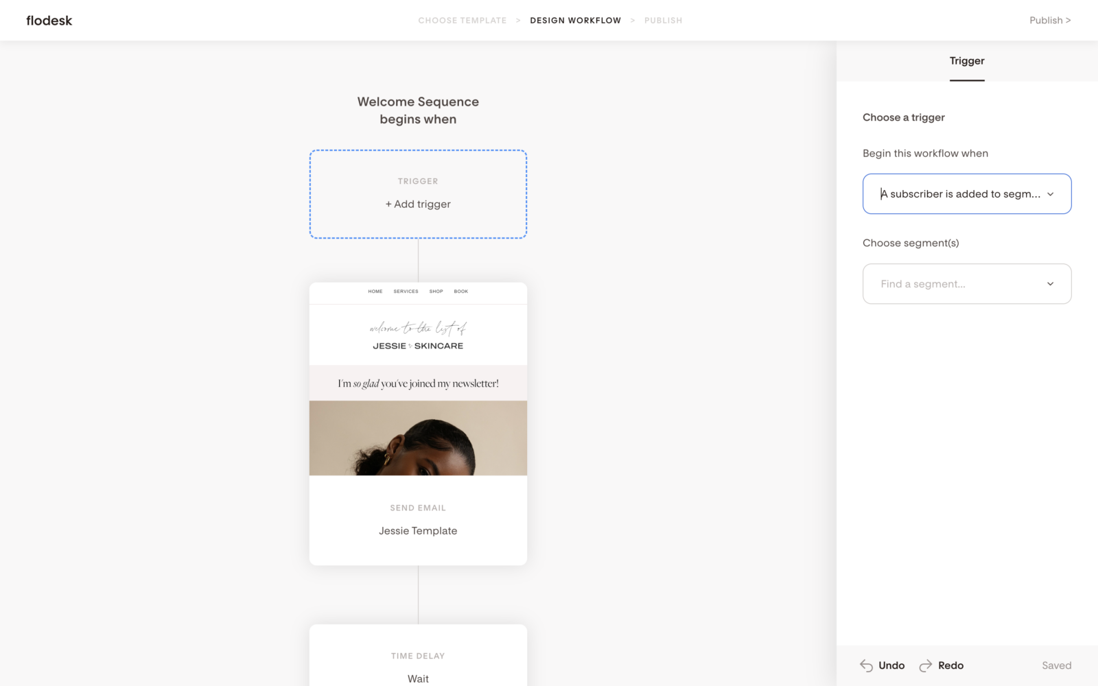 How to Create an Email Workflow in Flodesk | Create with Danielle